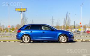 Blue Audi A3 2014 in Riga, with an engine capacity of 1.40 L and mileage of 131 thousand km for 7690 €, photo 9 on AUTOMOTO.COM.LV