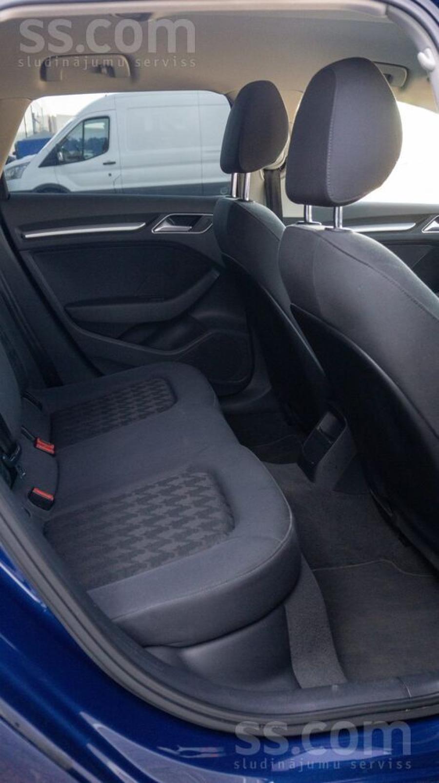 Blue Audi A3 2014 in Riga, with an engine capacity of 1.40 L and mileage of 131 thousand km for 7690 €, photo 29 on AUTOMOTO.COM.LV