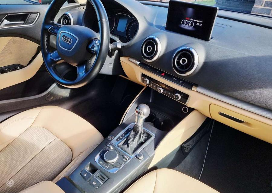 Синий Ауди А3 2014 в Каунас, объемом двигателя 1.60 л и пробегом 280 тыс. км за 7890 €, фото 15 на AUTOMOTO.COM.LV