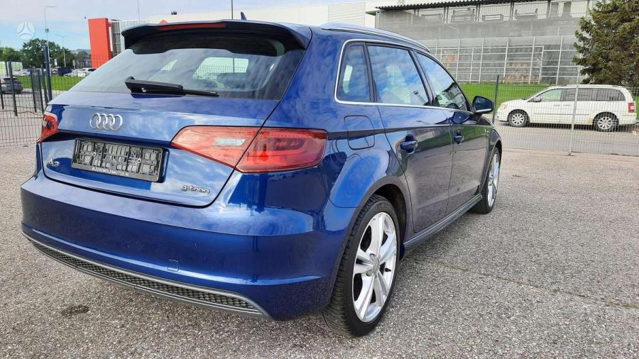 Blue Audi A3 2014 in Kaunas, with an engine capacity of 1.40 L and mileage of 272 thousand km for 7990 €, photo 9 on AUTOMOTO.COM.LV