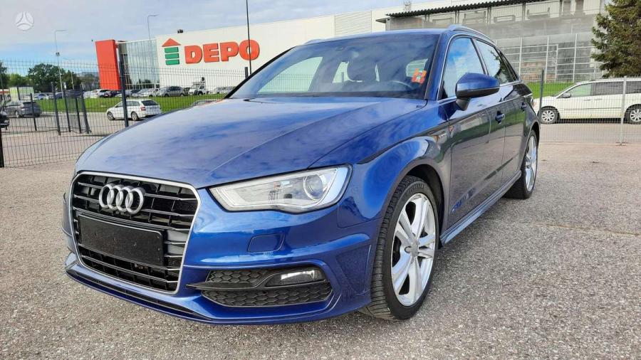 Blue Audi A3 2014 in Kaunas, with an engine capacity of 1.40 L and mileage of 272 thousand km for 7990 €, photo 19 on AUTOMOTO.COM.LV