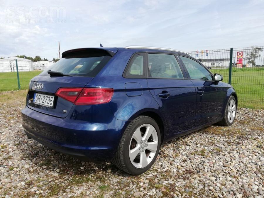 Zils Audi A3 2015 Saldus, ar dzinēja tilpumu 2.00 L un nobraukumu 245 tūkst. km par 8300 €, foto 3 vietnē AUTOMOTO.COM.LV