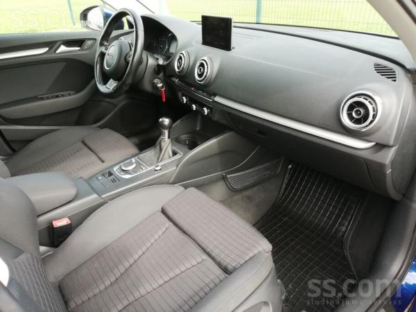 Blue Audi A3 2015 in Saldus, with an engine capacity of 2.00 L and mileage of 245 thousand km for 8300 €, photo 10 on AUTOMOTO.COM.LV