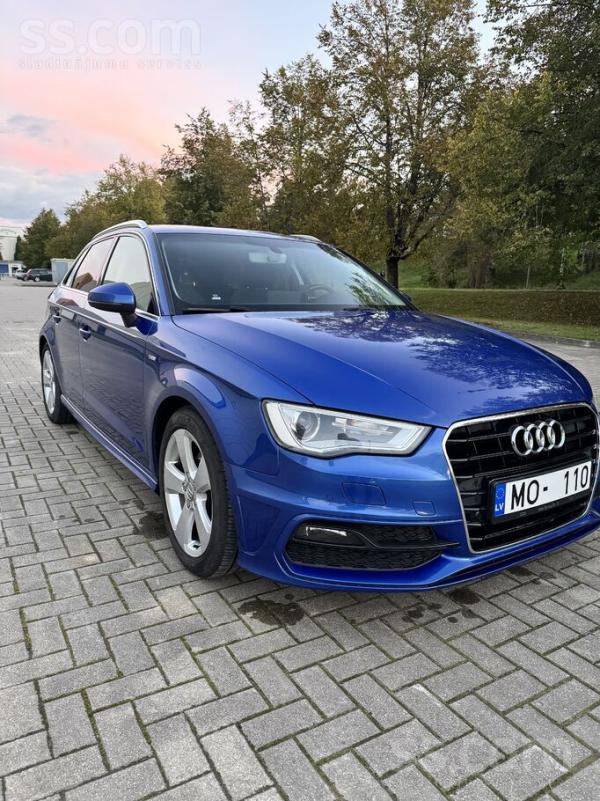 Blue Audi A3 2016 in Valmiera, with an engine capacity of 1.40 L and mileage of 105 thousand km for 12200 €, photo 1 on AUTOMOTO.COM.LV