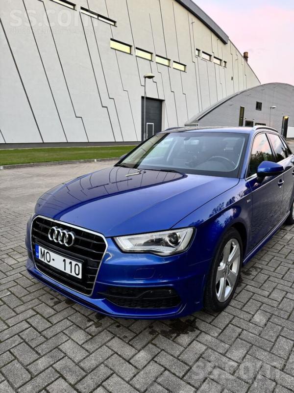 Blue Audi A3 2016 in Valmiera, with an engine capacity of 1.40 L and mileage of 105 thousand km for 12200 €, photo 3 on AUTOMOTO.COM.LV