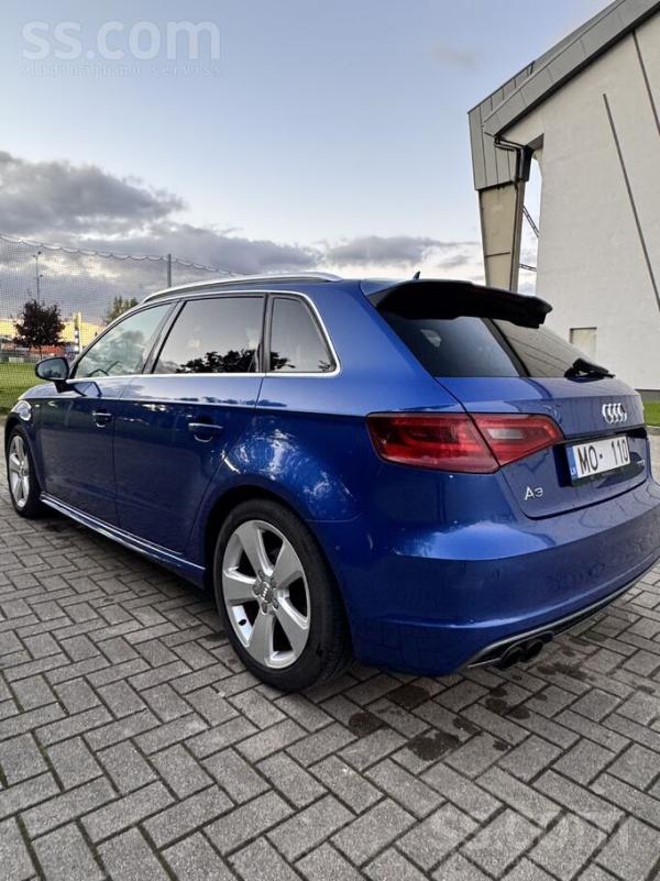 Blue Audi A3 2016 in Valmiera, with an engine capacity of 1.40 L and mileage of 105 thousand km for 12200 €, photo 5 on AUTOMOTO.COM.LV