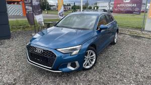 Zils Audi A3 2020 Marijampole, ar dzinēja tilpumu 2.00 L un nobraukumu 270 tūkst. km par 15500 €, foto  vietnē AUTOMOTO.COM.LV