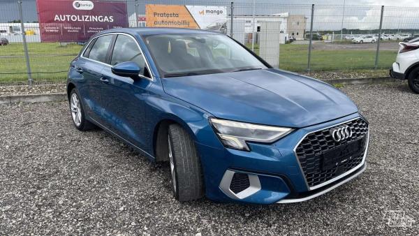 Blue Audi A3 2020 in Marijampole, with an engine capacity of 2.00 L and mileage of 270 thousand km for 15500 €, photo 3 on AUTOMOTO.COM.LV