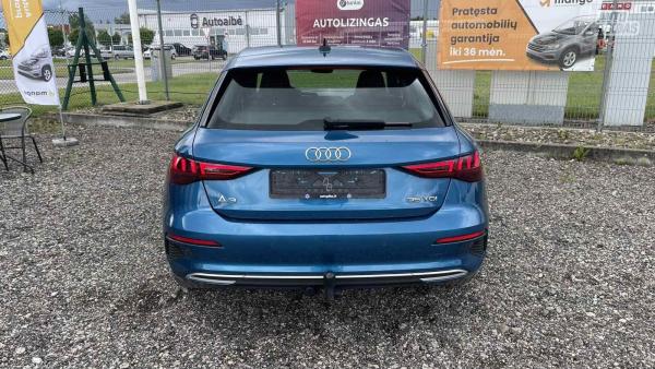 Blue Audi A3 2020 in Marijampole, with an engine capacity of 2.00 L and mileage of 270 thousand km for 15500 €, photo 5 on AUTOMOTO.COM.LV