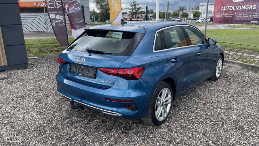 Blue Audi A3 2020 in Marijampole, with an engine capacity of 2.00 L and mileage of 270 thousand km for 15500 €, photo 7 on AUTOMOTO.COM.LV