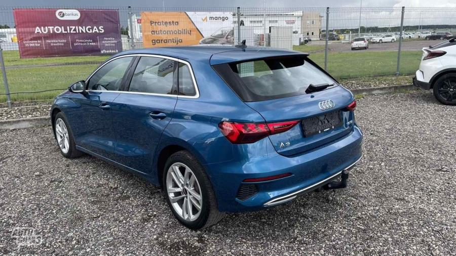 Blue Audi A3 2020 in Marijampole, with an engine capacity of 2.00 L and mileage of 270 thousand km for 15500 €, photo 8 on AUTOMOTO.COM.LV
