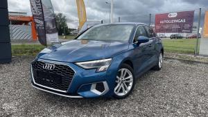 Blue Audi A3 2020 in Marijampole, with an engine capacity of 2.00 L and mileage of 270 thousand km for 15500 €, photo 12 on AUTOMOTO.COM.LV