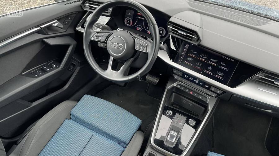 Blue Audi A3 2020 in Marijampole, with an engine capacity of 2.00 L and mileage of 270 thousand km for 15500 €, photo 16 on AUTOMOTO.COM.LV