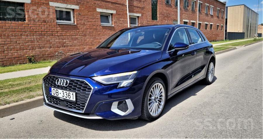 Zils Audi A3 2022 Rīga, ar dzinēja tilpumu 1.00 L un nobraukumu 171 tūkst. km par 15900 €, foto 1 vietnē AUTOMOTO.COM.LV