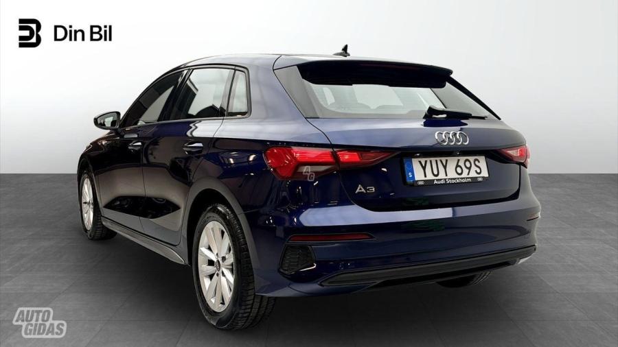 Blue Audi A3 2023 in Kaunas, with an engine capacity of 0.00 L and mileage of 20 thousand km for 24617 €, photo 3 on AUTOMOTO.COM.LV