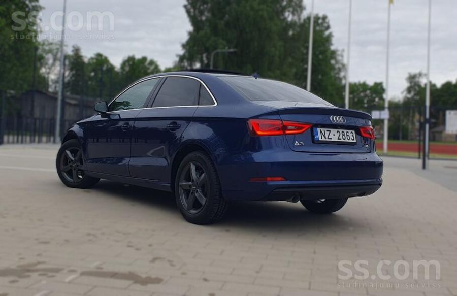 Blue Audi A3 2014 in Jelgava, with an engine capacity of 1.60 L and mileage of 279 thousand km for 8350 €, photo 3 on AUTOMOTO.COM.LV