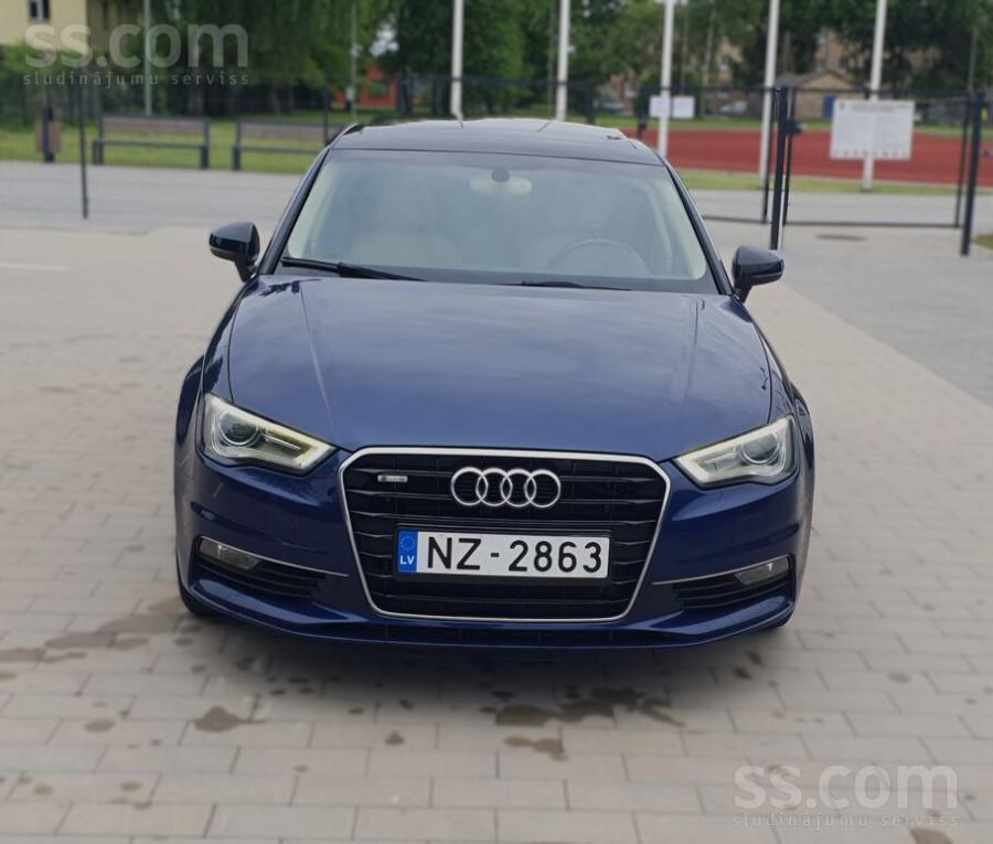 Blue Audi A3 2014 in Jelgava, with an engine capacity of 1.60 L and mileage of 279 thousand km for 8350 €, photo 7 on AUTOMOTO.COM.LV