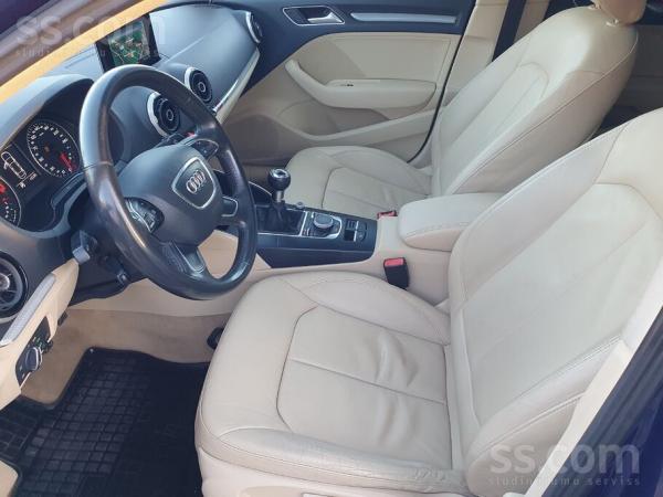 Blue Audi A3 2014 in Jelgava, with an engine capacity of 1.60 L and mileage of 279 thousand km for 8350 €, photo 9 on AUTOMOTO.COM.LV