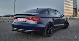 Blue Audi A3 2015 in Vilnius, with an engine capacity of 2.00 L and mileage of 180 thousand km for 13999 €, photo 13 on AUTOMOTO.COM.LV