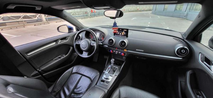 Blue Audi A3 2015 in Vilnius, with an engine capacity of 2.00 L and mileage of 180 thousand km for 13999 €, photo 18 on AUTOMOTO.COM.LV