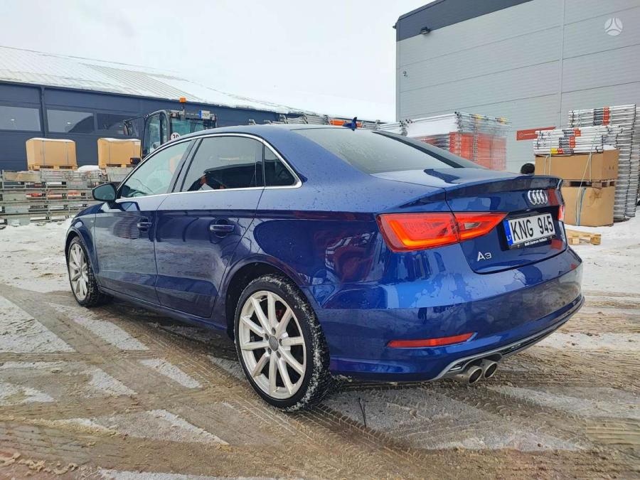 Blue Audi A3 2015 in Siauliai, with an engine capacity of 1.97 L and mileage of 173 thousand km for 11500 €, photo 4 on AUTOMOTO.COM.LV