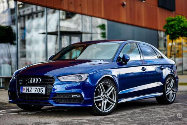 Blue Audi A3 2015 in Klaipeda, with an engine capacity of 1.97 L and mileage of 313 thousand km for 12500 €, photo 1 on AUTOMOTO.COM.LV