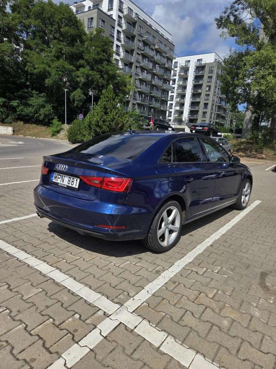 Blue Audi A3 2015 in Vilnius, with an engine capacity of 1.80 L and mileage of 160 thousand km for 9250 €, photo 1 on AUTOMOTO.COM.LV