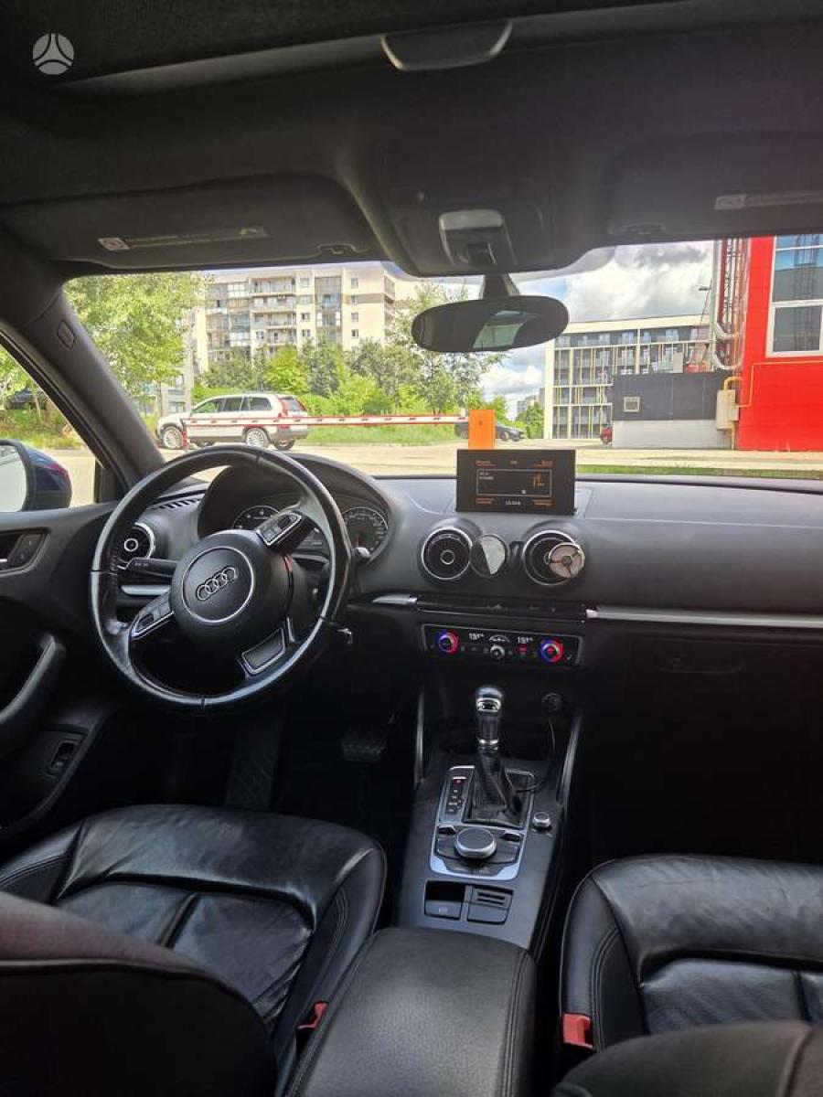Blue Audi A3 2015 in Vilnius, with an engine capacity of 1.80 L and mileage of 160 thousand km for 9250 €, photo 7 on AUTOMOTO.COM.LV