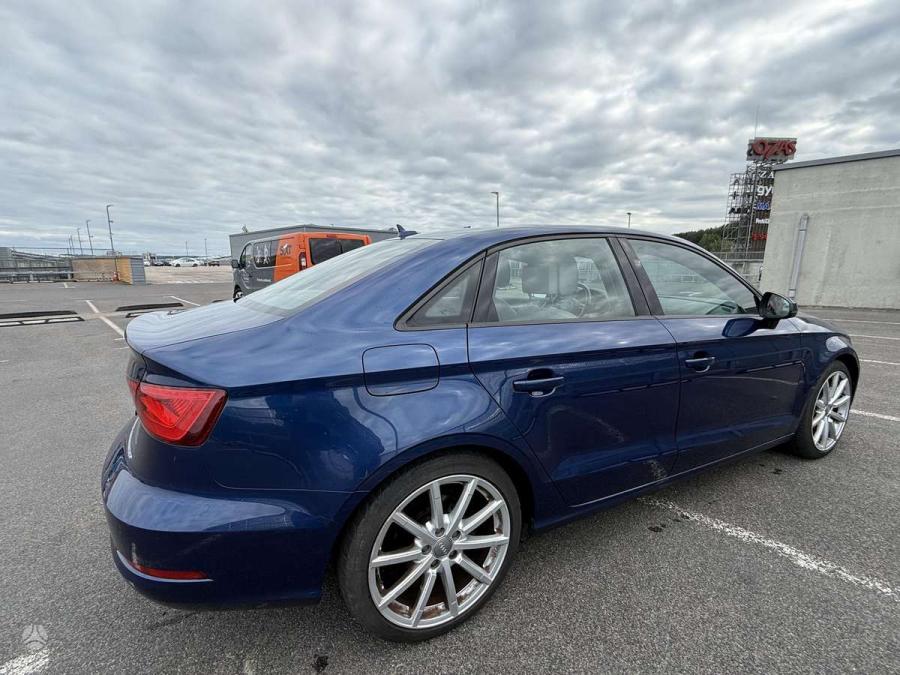 Blue Audi A3 2016 in Vilnius, with an engine capacity of 1.80 L and mileage of 120 thousand km for 9200 €, photo 7 on AUTOMOTO.COM.LV