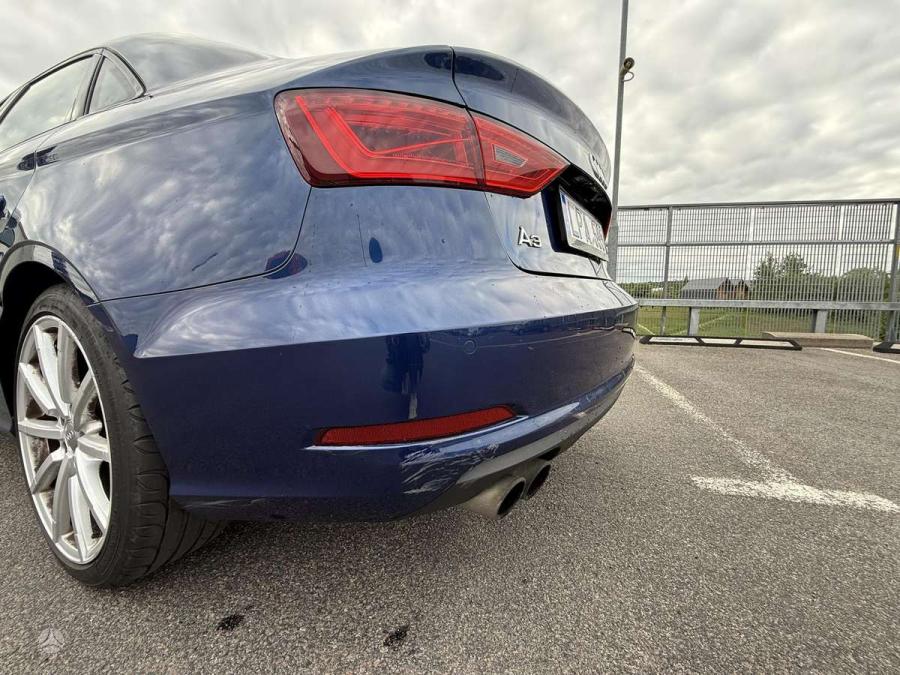 Blue Audi A3 2016 in Vilnius, with an engine capacity of 1.80 L and mileage of 120 thousand km for 9200 €, photo 12 on AUTOMOTO.COM.LV