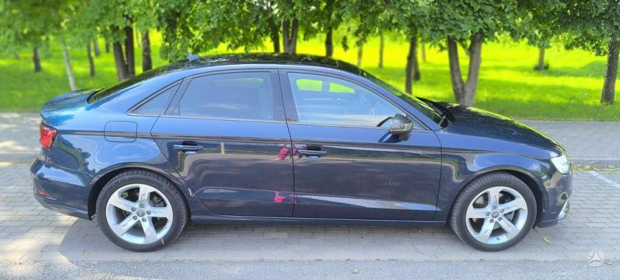 Blue Audi A3 2018 in Siauliai, with an engine capacity of 1.98 L and mileage of 60 thousand km for 18000 €, photo 3 on AUTOMOTO.COM.LV