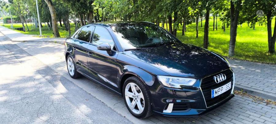 Blue Audi A3 2018 in Siauliai, with an engine capacity of 1.98 L and mileage of 60 thousand km for 18000 €, photo 4 on AUTOMOTO.COM.LV