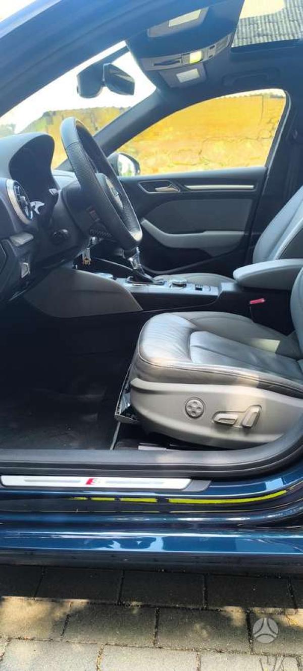 Blue Audi A3 2018 in Siauliai, with an engine capacity of 1.98 L and mileage of 60 thousand km for 18000 €, photo 10 on AUTOMOTO.COM.LV