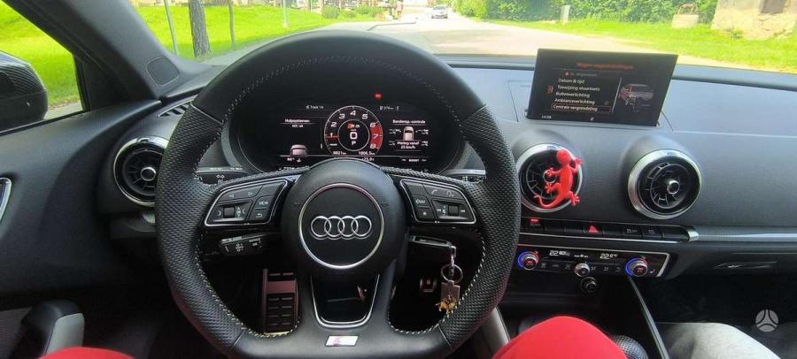 Blue Audi A3 2018 in Siauliai, with an engine capacity of 1.98 L and mileage of 60 thousand km for 18000 €, photo 13 on AUTOMOTO.COM.LV