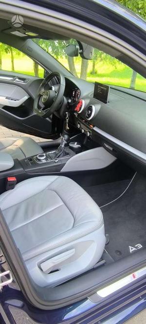 Blue Audi A3 2018 in Siauliai, with an engine capacity of 1.98 L and mileage of 60 thousand km for 18000 €, photo 20 on AUTOMOTO.COM.LV
