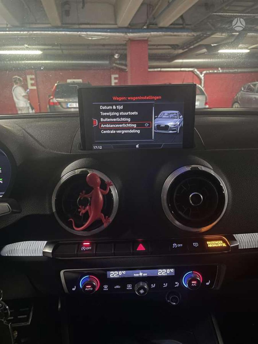 Blue Audi A3 2018 in Siauliai, with an engine capacity of 1.98 L and mileage of 60 thousand km for 18000 €, photo 27 on AUTOMOTO.COM.LV