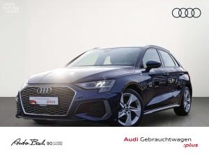 Zils Audi A3 2022 Kauņa, ar dzinēja tilpumu 2.00 L un nobraukumu 88 tūkst. km par 26386 €, foto  vietnē AUTOMOTO.COM.LV