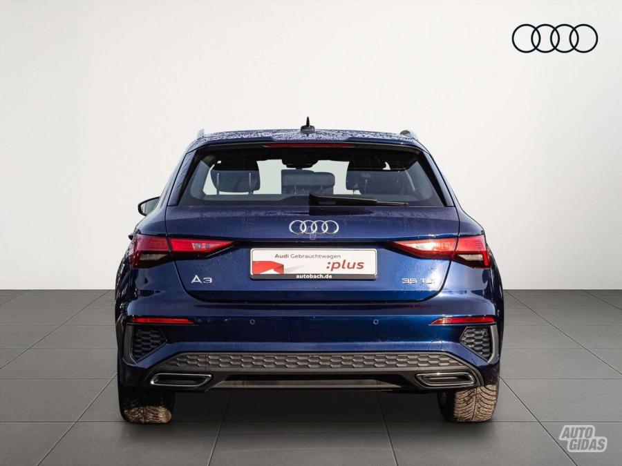 Blue Audi A3 2022 in Kaunas, with an engine capacity of 2.00 L and mileage of 88 thousand km for 26386 €, photo 7 on AUTOMOTO.COM.LV