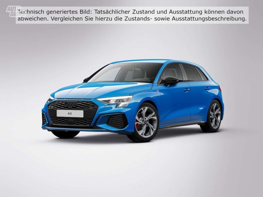 Zils Audi A3 2022 Kauņa, ar dzinēja tilpumu 2.00 L un nobraukumu 79 tūkst. km par 29851 €, foto 1 vietnē AUTOMOTO.COM.LV