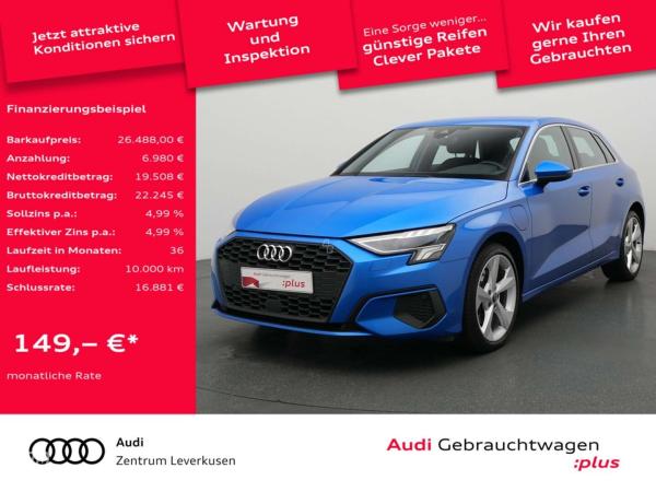 Zils Audi A3 2022 Kauņa, ar dzinēja tilpumu 1.40 L un nobraukumu 63 tūkst. km par 29083 €, foto 1 vietnē AUTOMOTO.COM.LV