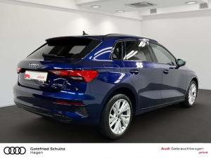 Blue Audi A3 2022 in Kaunas, with an engine capacity of 2.00 L and mileage of 38 thousand km for 30074 €, photo 5 on AUTOMOTO.COM.LV