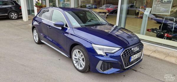 Zils Audi A3 2023 Kauņa, ar dzinēja tilpumu 1.50 L un nobraukumu 25 tūkst. km par 33197 €, foto 2 vietnē AUTOMOTO.COM.LV
