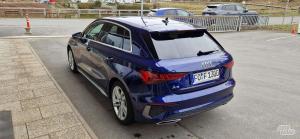 Blue Audi A3 2023 in Kaunas, with an engine capacity of 1.50 L and mileage of 25 thousand km for 33197 €, photo 4 on AUTOMOTO.COM.LV