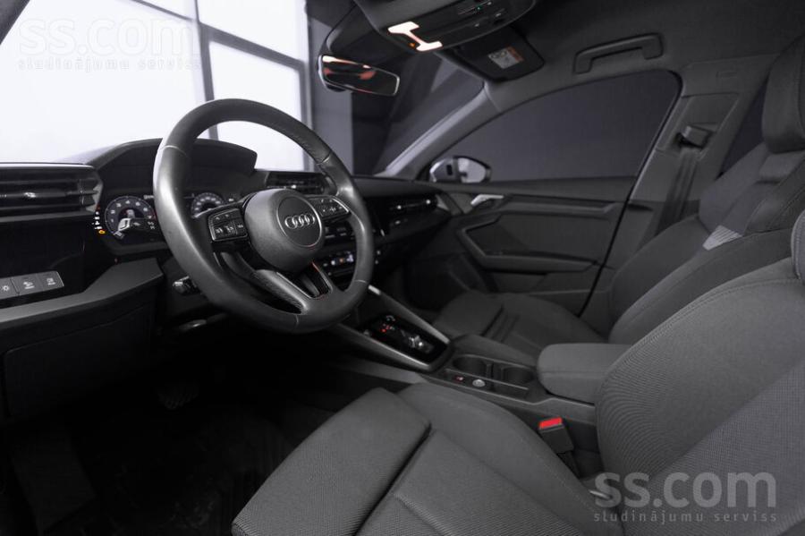 Blue Audi A3 2023 in Riga, with an engine capacity of 1.00 L and mileage of 58 thousand km for 15999 €, photo 16 on AUTOMOTO.COM.LV