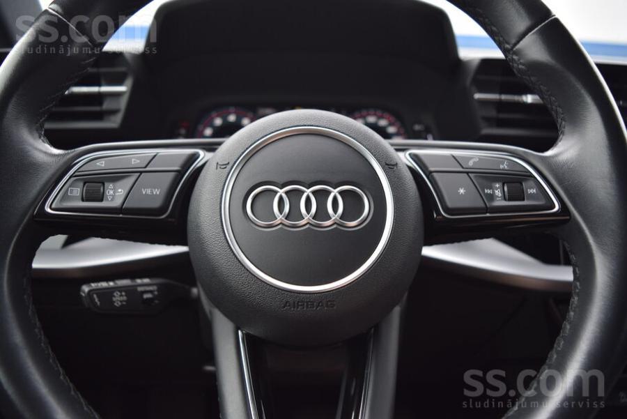 Blue Audi A3 2023 in Riga, with an engine capacity of 1.00 L and mileage of 44 thousand km for 23000 €, photo 11 on AUTOMOTO.COM.LV