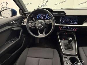Blue Audi A3 2022 in Vilnius, with an engine capacity of 1.50 L and mileage of 27 thousand km for 17500 €, photo 15 on AUTOMOTO.COM.LV