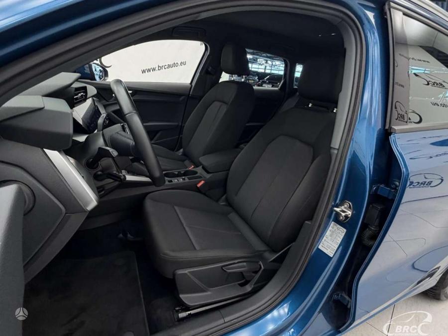 Blue Audi A3 2022 in Vilnius, with an engine capacity of 1.50 L and mileage of 27 thousand km for 17500 €, photo 24 on AUTOMOTO.COM.LV