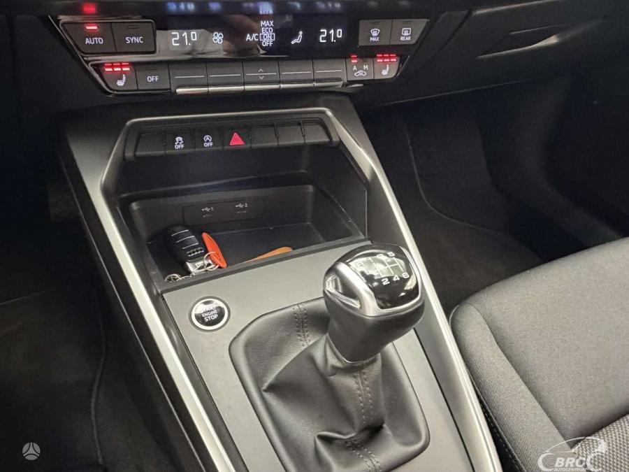 Blue Audi A3 2022 in Vilnius, with an engine capacity of 1.50 L and mileage of 27 thousand km for 17500 €, photo 27 on AUTOMOTO.COM.LV
