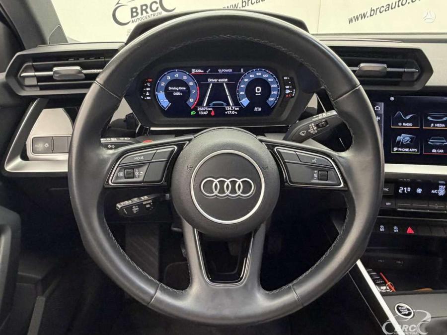 Blue Audi A3 2022 in Vilnius, with an engine capacity of 1.50 L and mileage of 27 thousand km for 17500 €, photo 29 on AUTOMOTO.COM.LV