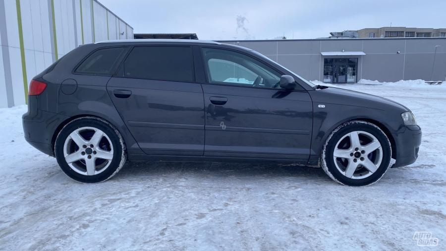 Brown Audi A3 2006 in Vilnius, with an engine capacity of 2.00 L and mileage of 350 thousand km for 2250 €, photo 10 on AUTOMOTO.COM.LV